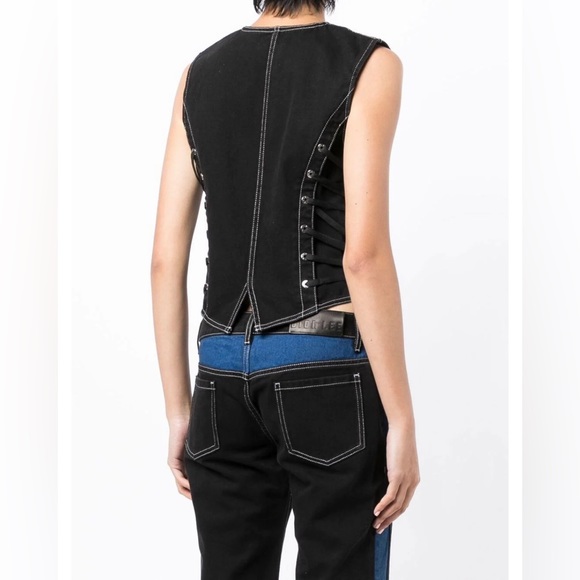 Dion Lee | Tops | Dion Lee Fan Laced Denim Vest | Poshmark